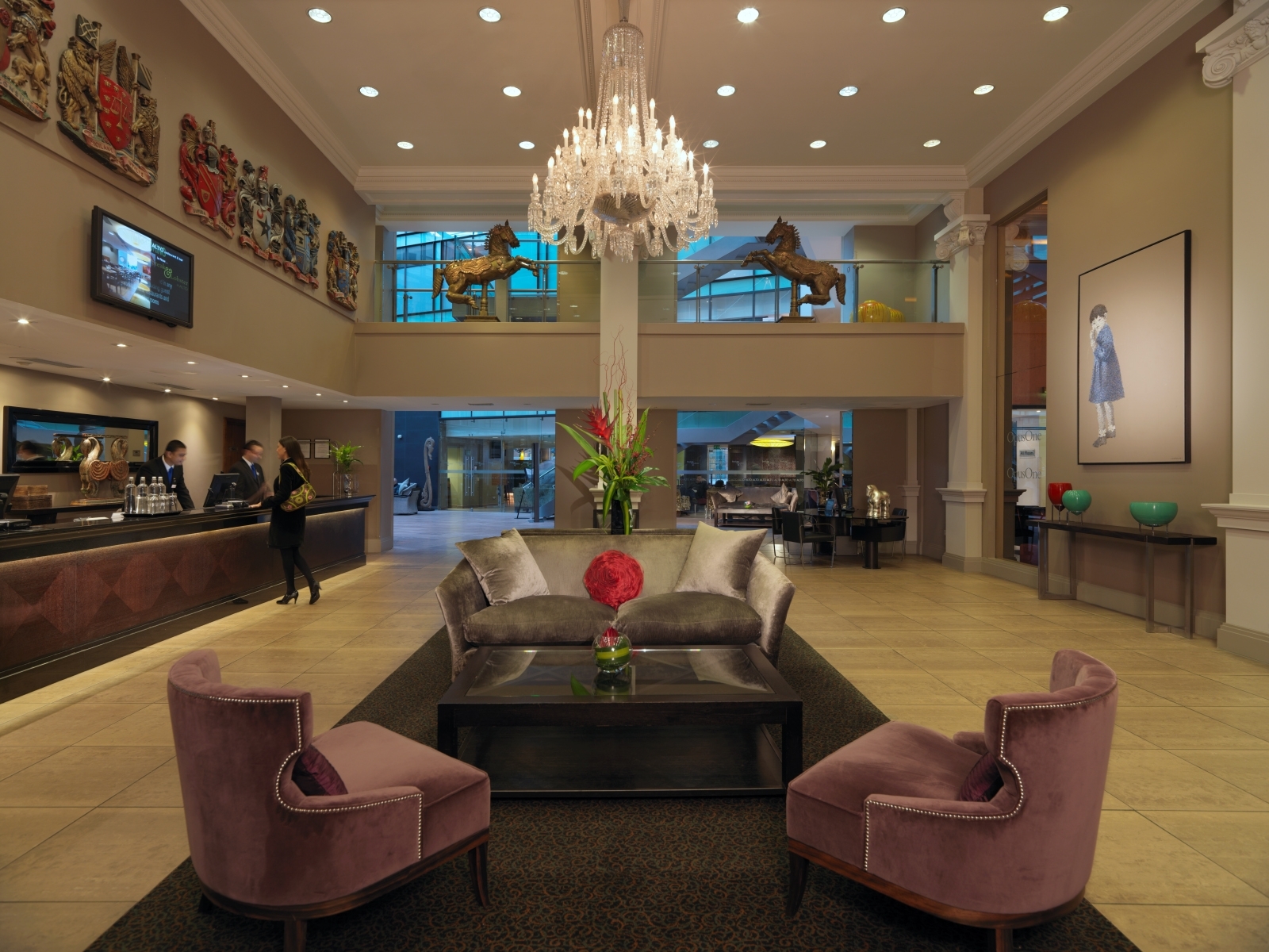 Lobby reception at Manchester Radisson Blu Edwardian (NCN) | British ...